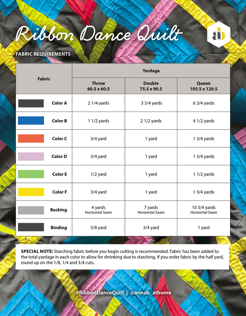 Ribbon Dance Quilt Digital Pattern – Anna B at Home